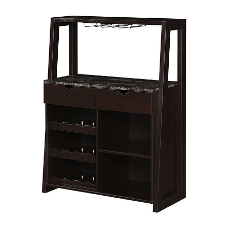 Click here for Uptown 2-Drawer Wine Storage Cabinet  One Size  Br... prices