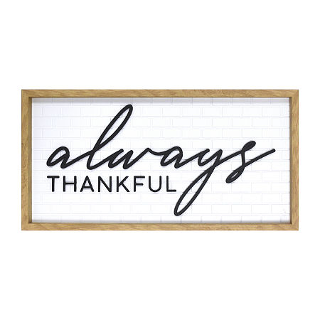 Click here for 12x24 Always Thankful Wall Sign  One Size  Multipl... prices