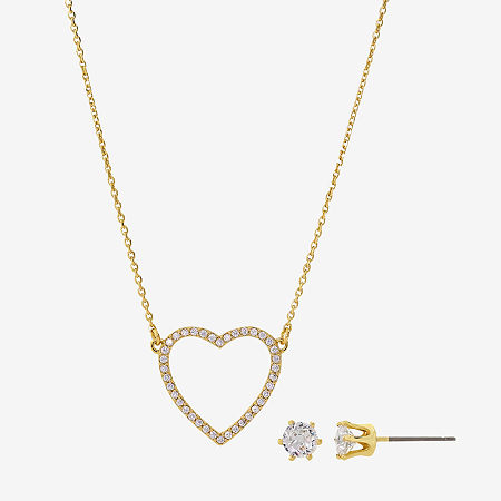 Click here for Sparkle Allure Womens Cubic Zirconia 14K Gold Over... prices
