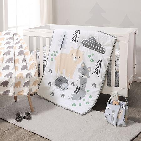 Click here for The Peanutshell Grey  Tan and Green Woodscape 5 Pi... prices