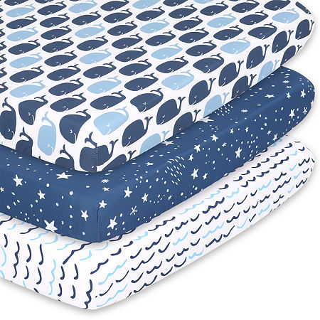 Click here for The Peanutshell 3-pc. Playard Sheet  One Size  Blu... prices