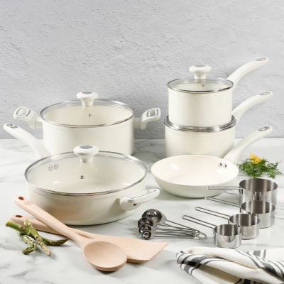Martha Stewart Ceramic Non-Stick 19-pc. Cookware Set - JCPenney