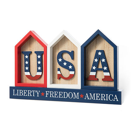 Click here for Glitzhome Wooden House Sign Tabletop Decor  One Si... prices