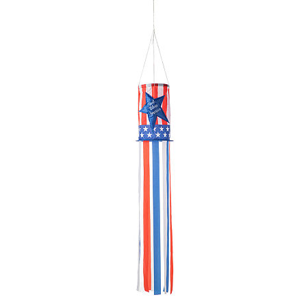 Click here for Glitzhome Star Windsocks 4th of July Yard Art  One... prices