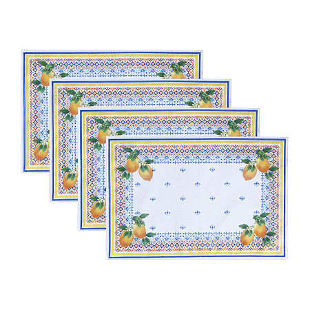 Click here for Capri Lemon Placemat  Set of 4  13 x 19 - Multi prices