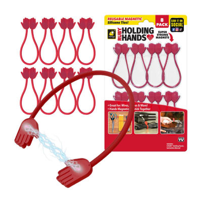 As Seen On TV Ruby Holding Hands Magnetic Silicone 8-pc. Hanger Grip ...