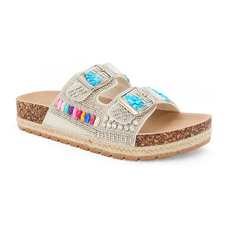 Click here for Yoki Womens Calista Strap Sandals  8 Medium  White prices