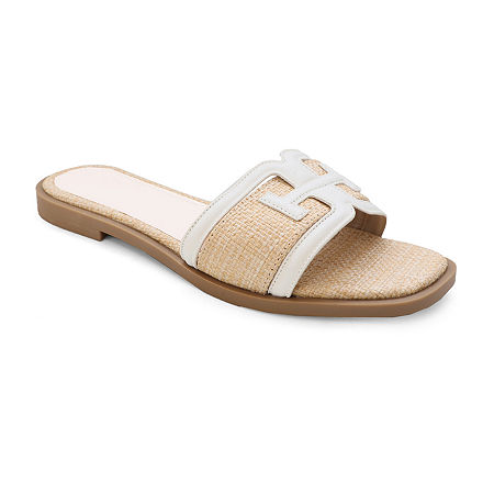 Click here for Yoki Womens Isabel-52 Flat Sandals  9 Medium  Whit... prices