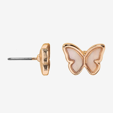 Click here for Bijoux Bar Delicates Gold Tone 9.5mm Butterfly Stu... prices