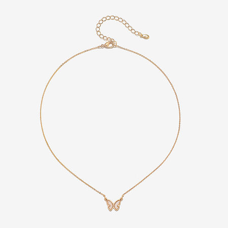 Click here for Bijoux Bar Delicates Gold Tone Womens Butterfly 16... prices