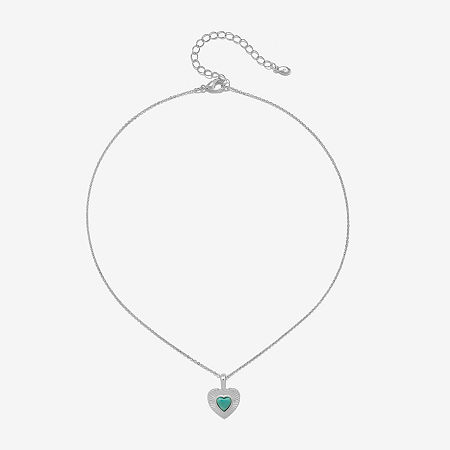 Click here for Bijoux Bar Delicates Silver Tone Womens Heart 16 I... prices