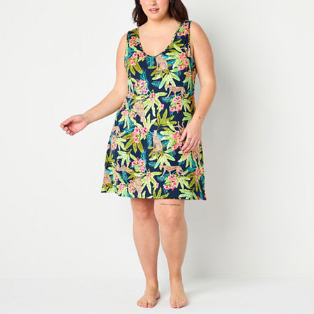 Click here for Ambrielle Womens V Neck Sleeveless Plus Nightshirt... prices