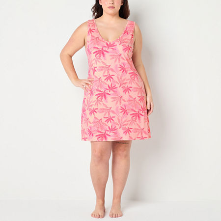 Click here for Ambrielle Womens V Neck Sleeveless Plus Nightshirt... prices