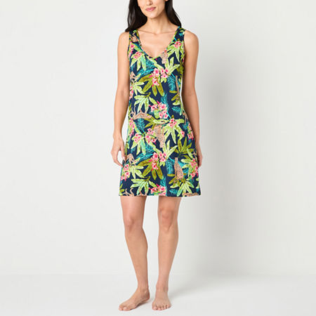 Click here for Ambrielle Womens Rib V Neck Sleeveless Nightshirt... prices