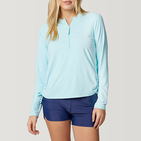 Click here for Free Country Womens Split Crew Neck Long Sleeve Ac... prices