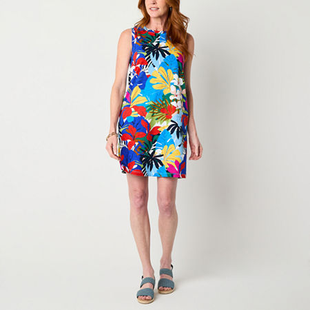 Click here for St. Johns Bay Womens Sleeveless Shift Dress  Petit... prices