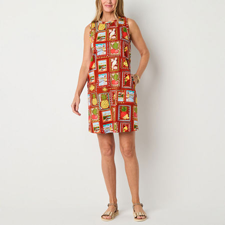 Click here for St. Johns Bay Womens Sleeveless Shift Dress  X-lar... prices