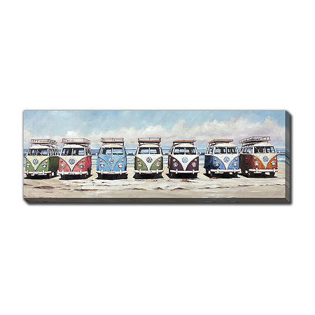 Click here for Streamline Art Beach Vans Canvas Art  One Size  Bl... prices