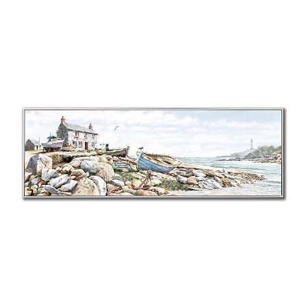 Click here for Streamline Art Beach House Framed Canvas Art  One... prices