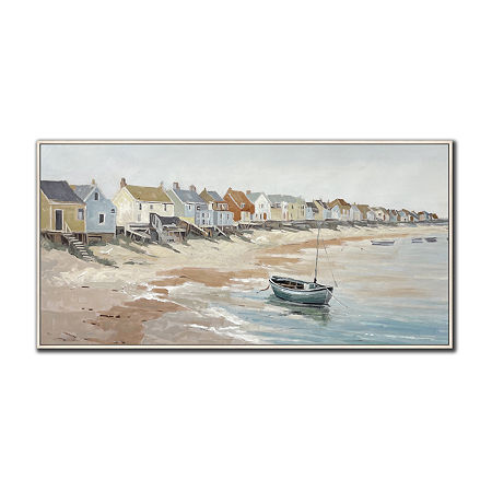 Click here for Streamline Art Coastal Village Framed Canvas Art... prices