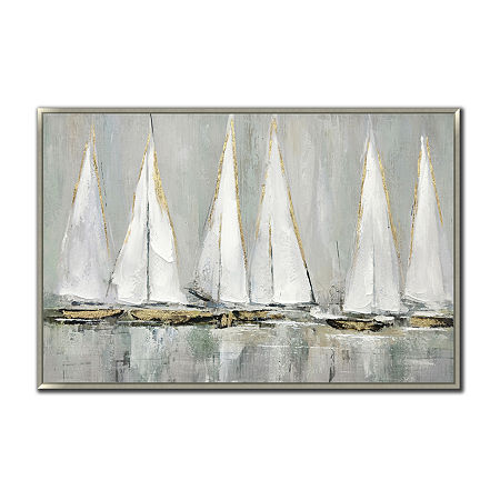 Click here for Streamline Art Sail Away Framed Canvas Art  One Si... prices