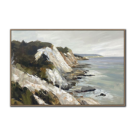 Click here for Streamline Art Rocky Coastline Framed Canvas Art... prices