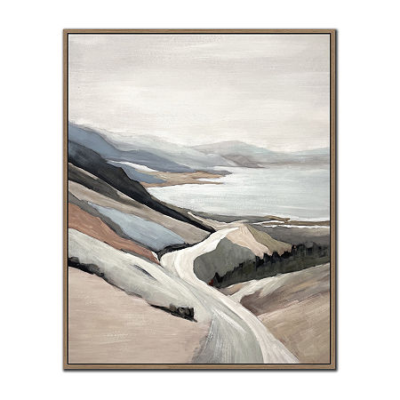 Click here for Streamline Art Coastal Road I Framed Canvas Art  O... prices