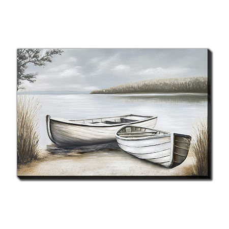 Click here for Streamline Art Quiet Canoes Canvas Art  One Size... prices