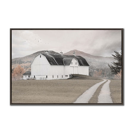 Click here for Streamline Art Mountain Farm Framed Canvas Art  On... prices