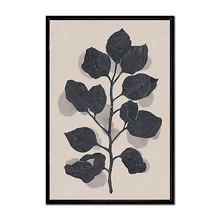 Click here for Streamline Art Black Rose Silhouette Ii Framed Can... prices