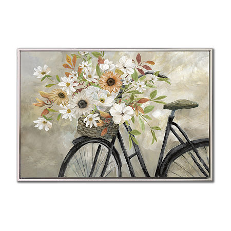 Click here for Streamline Art Autumn Bike Framed Canvas Art  One... prices