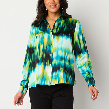 Click here for Bold Elements Womens Long Sleeve Satin Blouse  Pet... prices