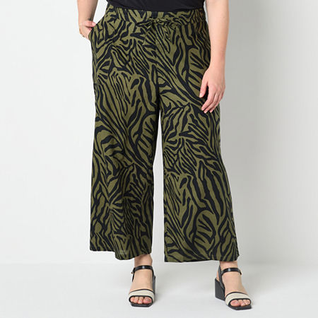 Click here for Liz Claiborne Womens Plus Wide Leg Mid Rise Pull-O... prices