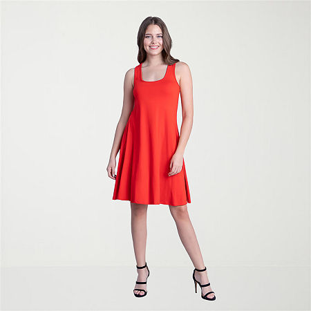 Click here for 24seven Comfort Apparel Womens Sleeveless Swing Dr... prices