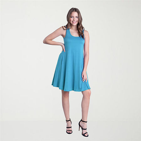 Click here for 24seven Comfort Apparel Womens Sleeveless Swing Dr... prices