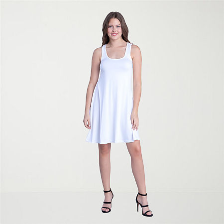 Click here for 24seven Comfort Apparel Womens Sleeveless Swing Dr... prices