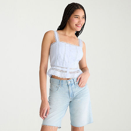 Click here for AEROPOSTALE Womens Juniors Peplum Top  Medium  Blu... prices