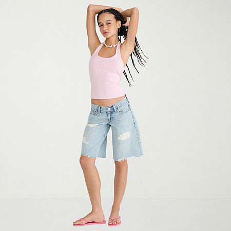 Click here for AEROPOSTALE Womens Juniors Denim Short  6  Blue prices