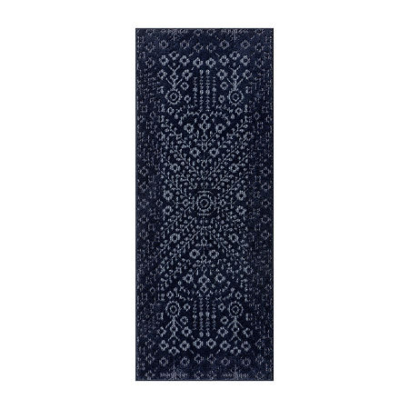 Click here for Maples Mono Navy Indoor Rectangular Runner  One Si... prices