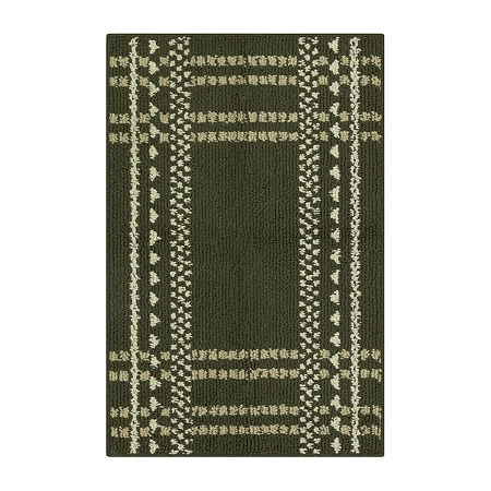 Click here for Maples Border Plaid Indoor Rectangular Accent Rug... prices
