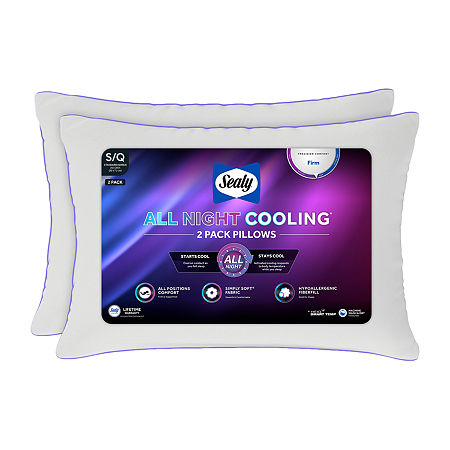 Click here for Sealy All Night Cooling 2 Pack Bed Pillow  One Siz... prices