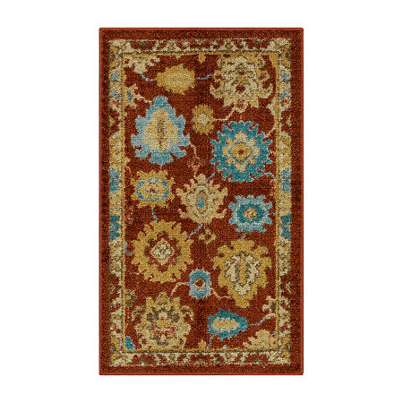 Click here for Maples Persian Red Floral Indoor Rectangular Accen... prices