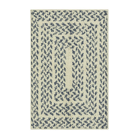 Click here for Maples Blue Braided Squares Indoor Rectangular Acc... prices