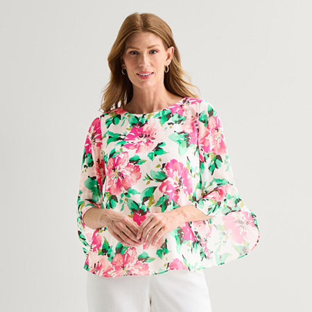 Click here for Black Label by Evan-Picone Womens Petite Round Nec... prices