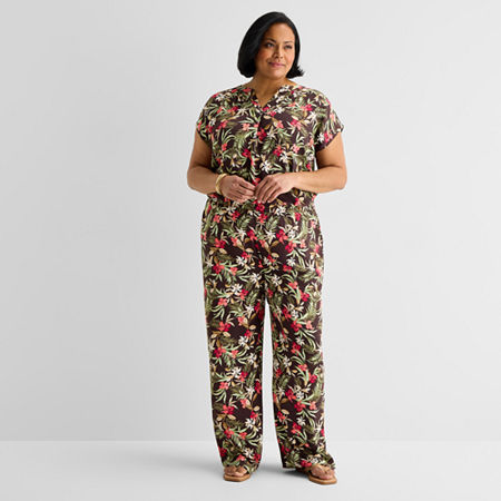 Click here for Liz Claiborne Womens Plus Mid Rise Pull-On Pant  2... prices