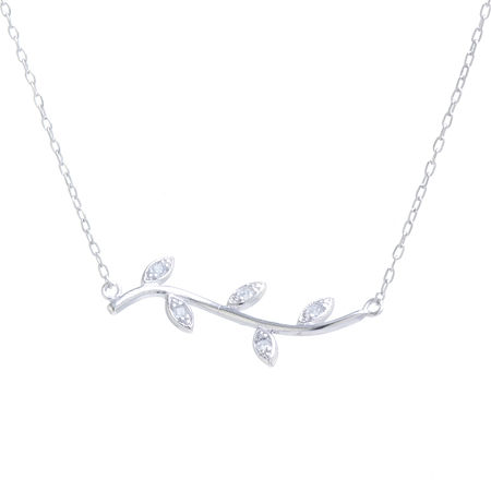 Click here for Silver Treasures Womens White Cubic Zirconia Sterl... prices