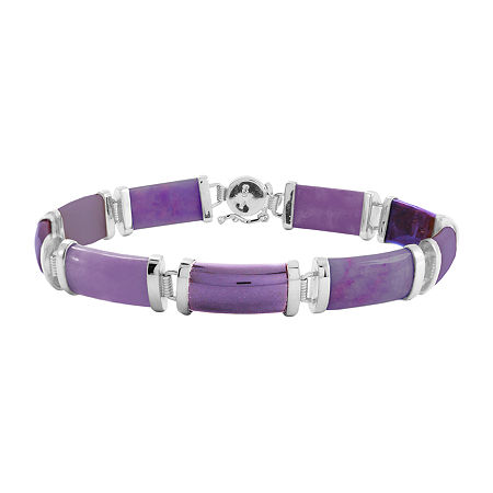 Click here for Womens Genuine Purple Jade Sterling Silver Tennis... prices