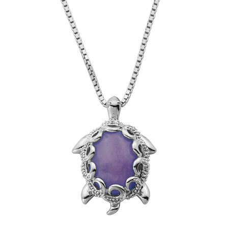 Click here for Turtle Womens 1/10 CT. T.W. Genuine Purple Jade St... prices