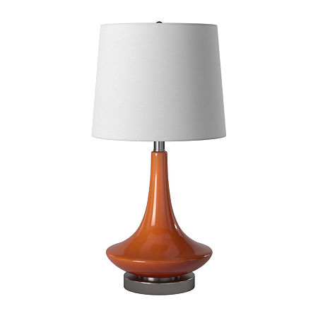 Click here for Stylecraft Orange Metal Table Lamp  One Size  Oran... prices
