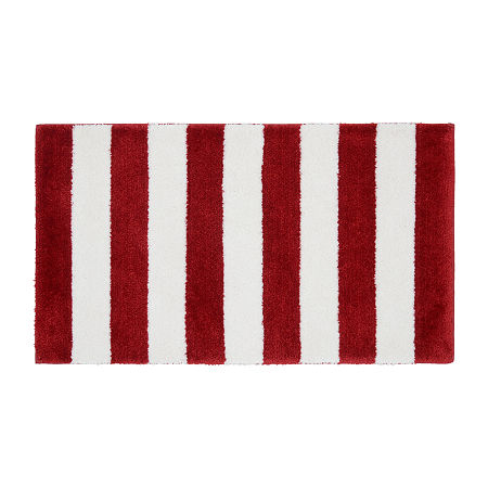 Click here for Garland Rug Beach Stripe Bath Rug  One Size  Red prices